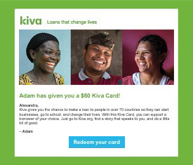 Kiva Cards - Need A Gift Idea? Give a Kiva Card Today! | Kiva