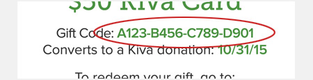 Redeem your Kiva Card | Kiva